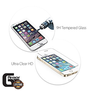 G-Armor 2 Pack Screen Protector for iPhone 11 and iPhone XR - Tempered Glass Screen Saver, Phone Case Friendly, Lifetime Replacement, Protective Screen Cover for 6.1 Inch iPhones