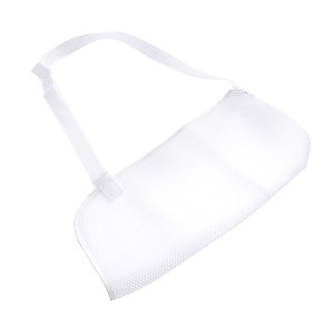 ROSENICE Arm Sling Mesh Adjustable Shoulder Medical Sling for Broken Arm(White)