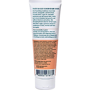 Wellnesse: Nourishing Conditioner - For All Hair Types - 8 oz - Summer Melon and Dandelion - Detangle, Moisturize & Add Volume - Cruelty-Free, Non-GMO, No Parabens, Sulfates, Silicone