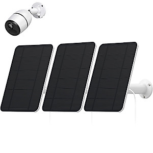 Uncle Squirre 4W Solar Panel Compatible with Reolink Argus 2/Pro/Eco/Go/Go PT/PT/3 pro only, Includes Secure Wall Mount, IP65 Weatherproof,13.1ft Power Cable (3), (sddf42)