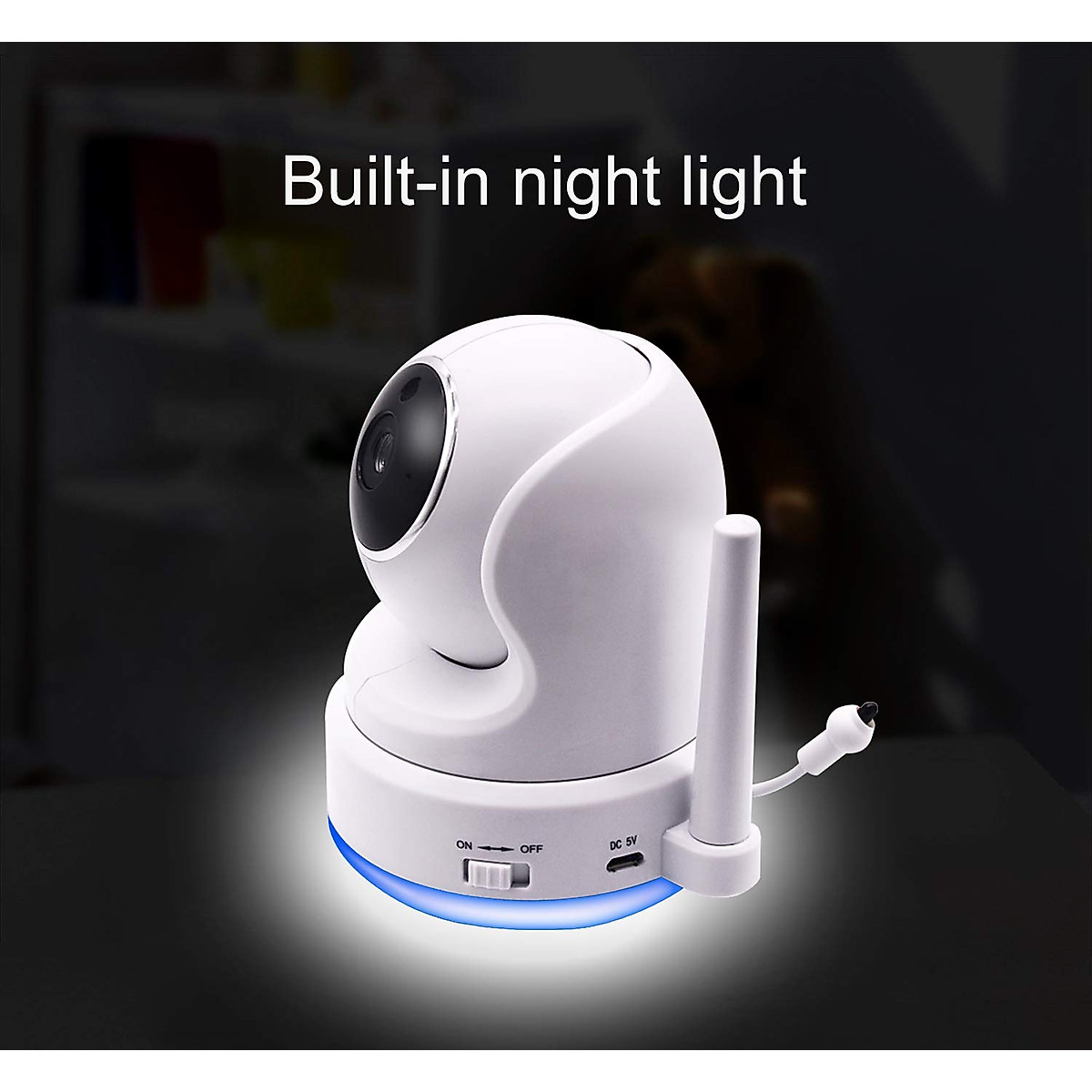 CasaCam BC200 Digital Wireless HD Pan & Tilt Baby Camera, Add-on Camera BM200, Two-Way Audio, Night Vision, Temperature Monitoring, Night Light and Lullabies