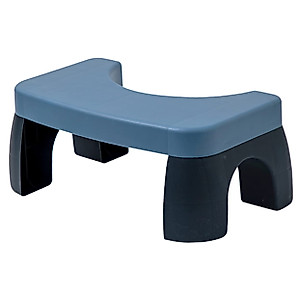 DOITOOL Folding Toilet Stool Foldable Poop Stool Bathroom Potty Step Stool Sitting Posture Footstool Squatting Stool Blue