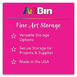 ArtBin 6902SB Tote Folio XL Artist Portfolio, Extra Large Fine Art & Sketchpad Organizer with Carrying Strap, [1] Portable Poly Canvas Bag, Black