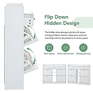 Flip Drawer Shoe Cabinet, Shoe Cabinet for Entryway, Hidden Shoe Cabinet for Entryway, Modern Shoe Cabinet, Shoe Cabinet Flip Drawers, Hidden Shoe Rack for Entryway, Hidden Shoe Storage, Shoe Cupboard
