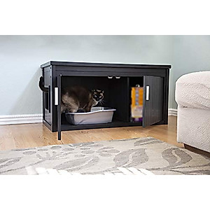New Age Pet ECOFLEX® LitterLoo Bench Litter Box Cover -Espresso