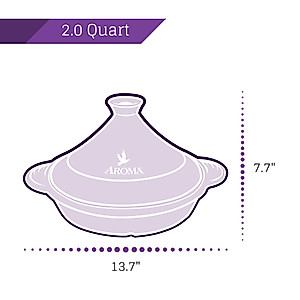 Aroma Housewares, Ruby Red Aroma DoveWare 11 Inch Tagine,