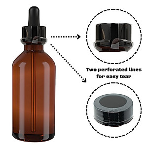 66 x 25 mm Clear Perforated Shrink Band for Growler Bottles, Pharmaceutical Bottles, Gallon Jugs, Honey Bottles, and More. [Compatible Diameter Range: 1 1/4” – 1 1/2"] - Bundle of 50