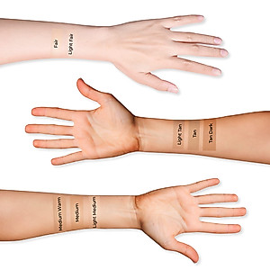 LUMINESS Silk Airbrush Spray Foundation & Buffing Brush Kit - Light Medium, Unisex, Skin Foundation Concealer