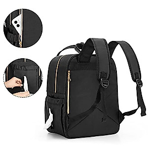 BAFASO Wearable Breast Pump Bag with Cooler and Laptop Sleeve (Compatible with Willow and Elvie Breast Pump), Breast Pump Backpack for Wearable Breast Pump (Patent Pending), Black