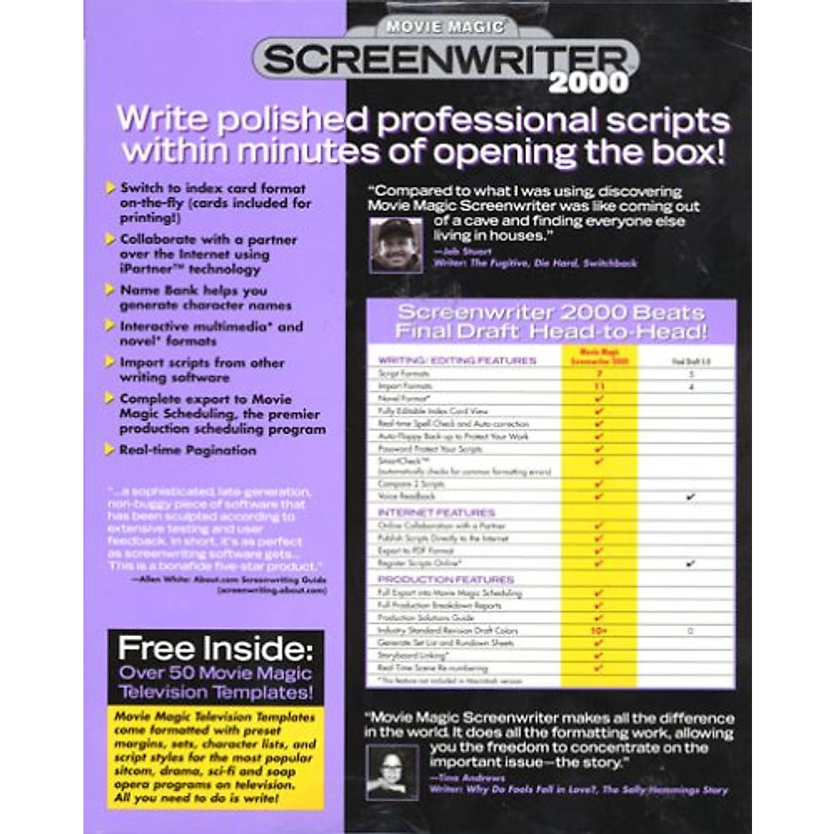 Write Brothers Movie Magic Screenwriter (PC & Mac)