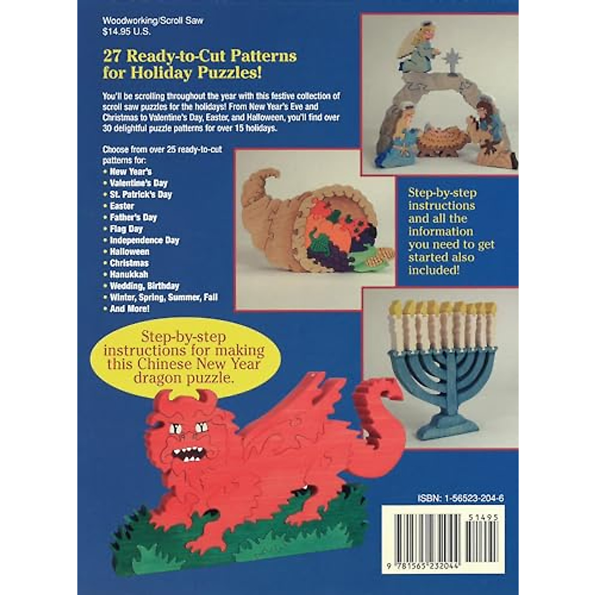 Scroll Saw Holiday Puzzles: 27 Ready-to-Cut Patterns (Fox Chapel Publishing) Seasonal Patterns for Christmas, Halloween, Easter, and Other Holiday Scrolling