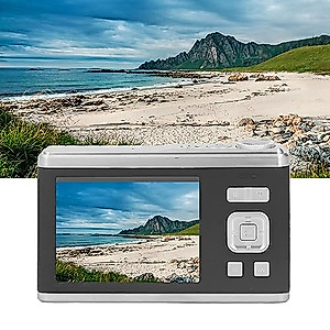 Digital Camera, Compact Digital Camera 50MP and 30MP 2 IPS Screen for Home (Black)