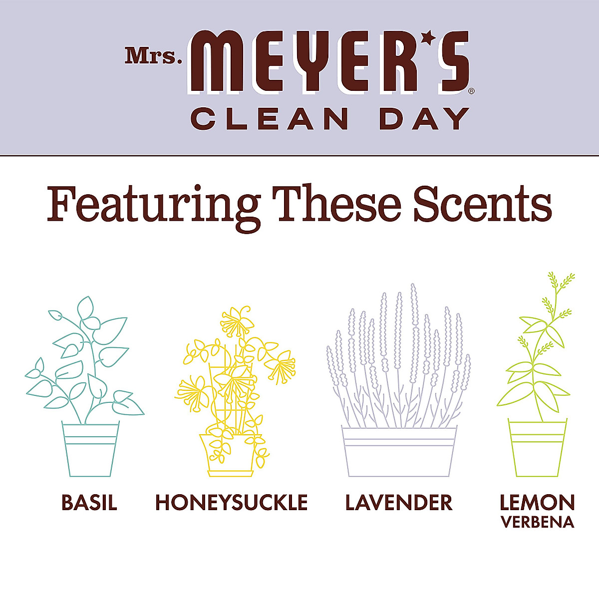 Mrs. Meyer's Clean Day Hand Soap Refill Lavender Multi-Packs 33 Fl Oz (Pack of 2)