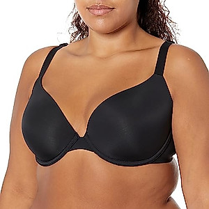 Amazon Essentials Deep Plunge Bras for Women, Lightly Lined, Pack of 2, Black/Soft Petal, Size 40A