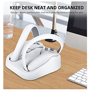 VR Controller Holder Display Stand for Pico4,VR Handle Controller Mount Station Desktop Storage Bracket,16*15.7*5cm