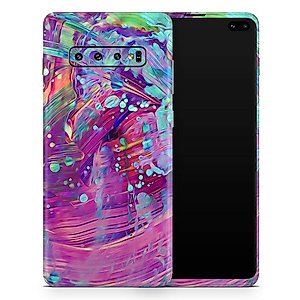 DesignSkinz Liquid Abstract Paint Remix V41 Protective Vinyl Decal Wrap Skin Cover Compatible with The Samsung Galaxy S20 (Screen Trim & Back Glass Skin)