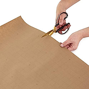 Hallmark Recyclable Kraft Christmas Wrapping Paper for Kids with Cut Lines on Reverse (4 Rolls: 88 sq. ft. ttl) Penguins, Santa, Snowmen, Polka Dots