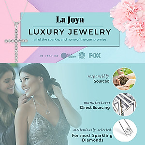 Lab Grown Cross Diamond Necklace For Women | 1/2 CTTW Real White Gold Plated 925 Sterling Silver Diamond Pendant Necklace | Ideal Gift for Women