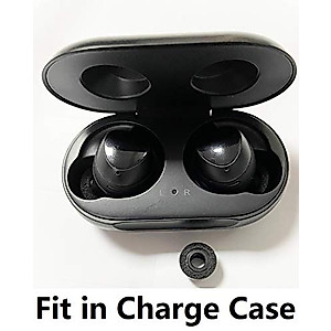 JNSA Memory Foam Ear Tips Compatible with Galaxy Buds,3 Pairs,Small Size,Foam Black S