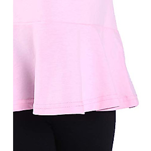 CuteMe Adorable Baby Girls Clothes Set Cute Cat Print Sleeveless Shirt Tops Cropped Pants 2 Pieces Outfits (19101,Pink,120)