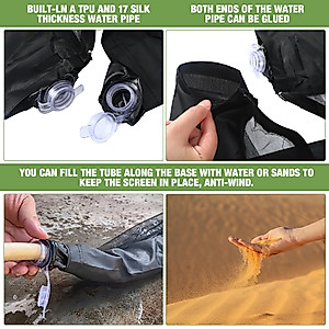 Sanwuta 2 Pcs Patio Umbrella Screen Patio Umbrella Mosquito Netting Fits 7-11ft Outdoor Umbrellas and Patio Tables, Does Not Contain Patio Umbrella