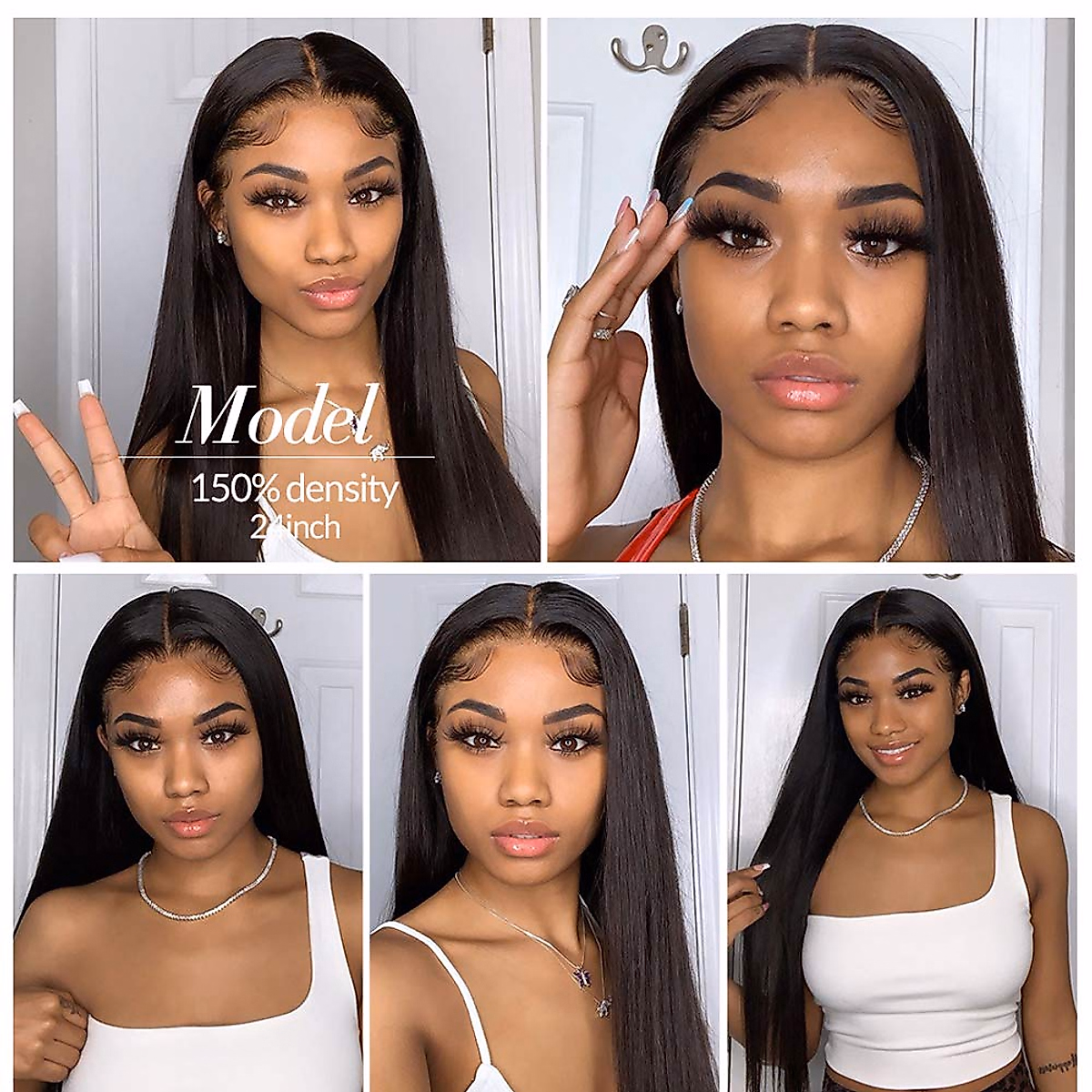 ITODAY 30 Inch Straight Long Lace Front Wigs Human Hair Pre Plucked 13x4 HD Lace Frontal Wigs Human Hair for Women Glueless Wigs Human Hair Natural Hairline (30 Inch, 13×4 Straight Wig)