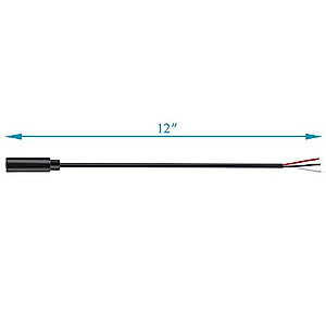 Fancasee 2 Pack Replacement 3.5mm Female Jack to Bare Wire Open End TRS 3 Pole Stereo 1/8" 3.5mm Jack Plug Connector Audio Cable for Headphone Headset Earphone Cable Repair