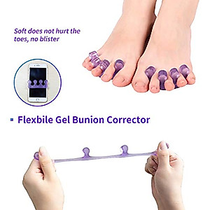 Toe Separators for Nail Polish,Toe Spacers for Pedicures,Pedicure Toe Separators for Separating Toenails or Nails,Easy Finger and Toenail Polish Grooming,Soft Gel Pedicure Kit.