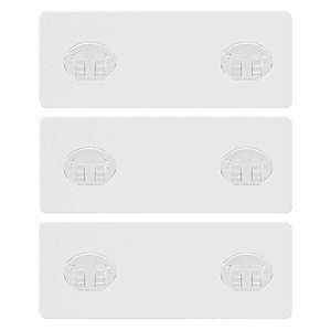 BOPai Transparent Adhesive Strips for Corner Shower Caddy Accessories, 3 Pack