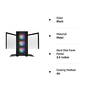 Lian-Li LANCOOL II Mesh RGB Tempered Glass ATX Case, Black