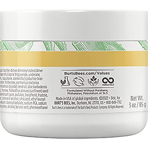 Burt's Bees Hydrating Moisturizing Cream for Sensitive Skin with Aloe & Rice Milk, Natural Origin Formula for Face & Body, 3 oz