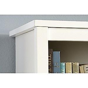 Sauder Cottage Road Library with Doors, Soft White finish