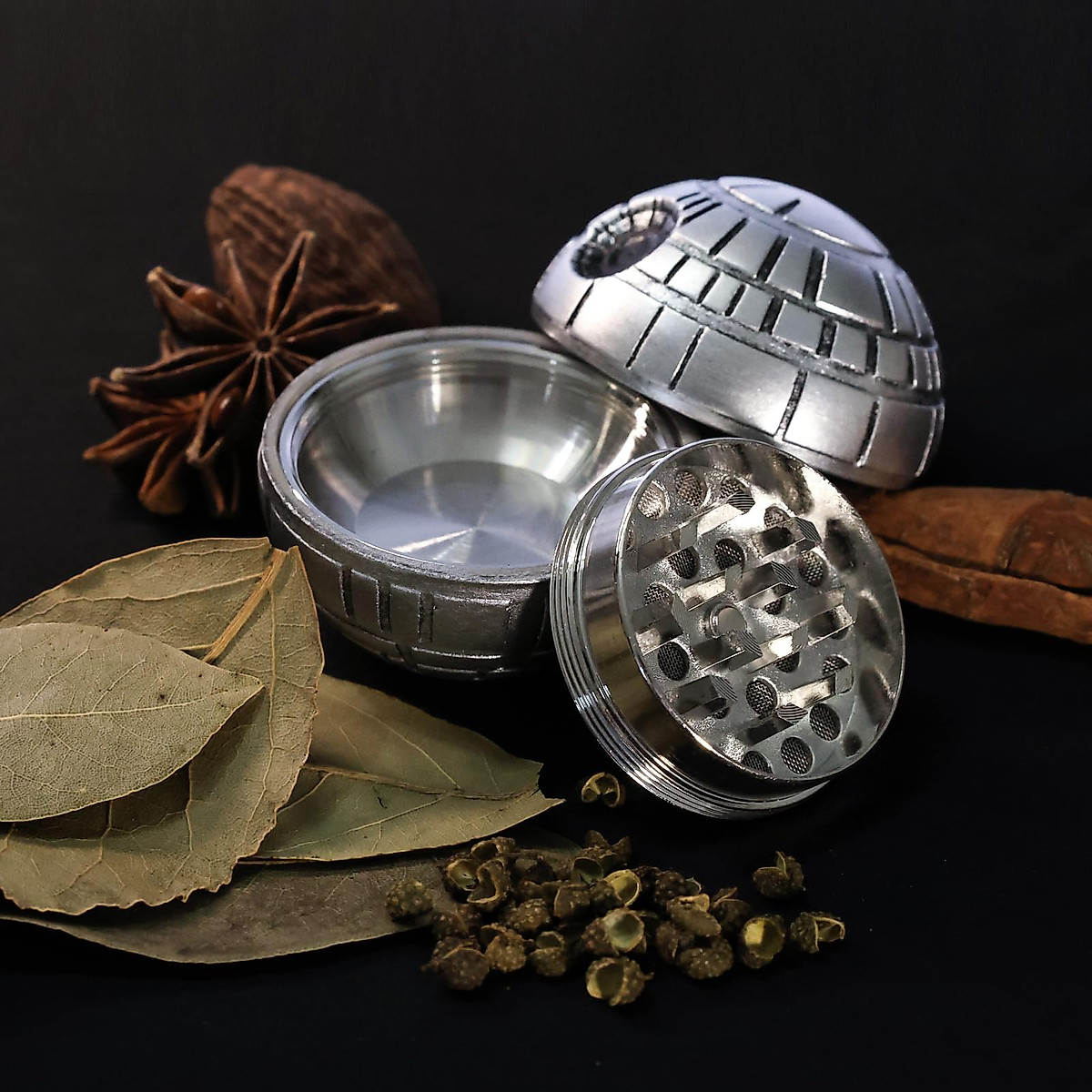 Generic Spice Grinder with Gift Box, 2.2, Silver