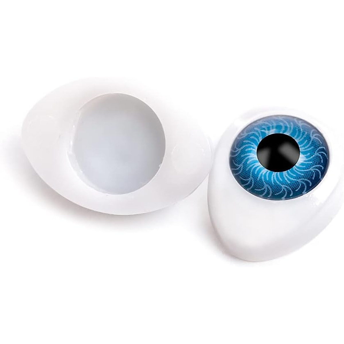 YOUYA 8 Pairs 4 Colors Highlight Resin Boat Shape Doll Eyes for Crafts and Embellishments Puppet Bear Doll Animal Stuffed Toys (23mm16mm), Red,Brown,Grey,Green (C-90)