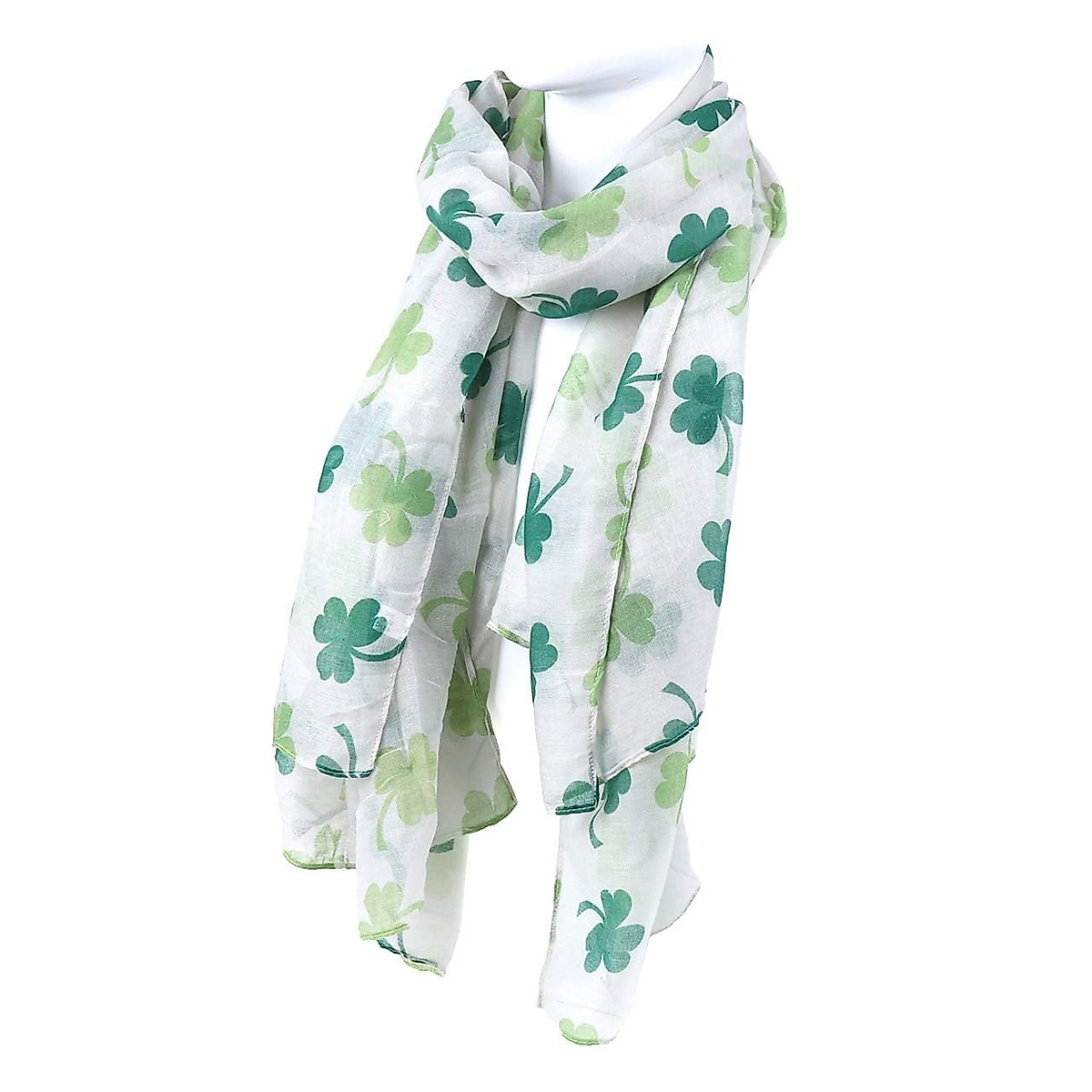 Nollia Green Shamrock St. Patrick's Day 2-Pack Scarf Set for Women