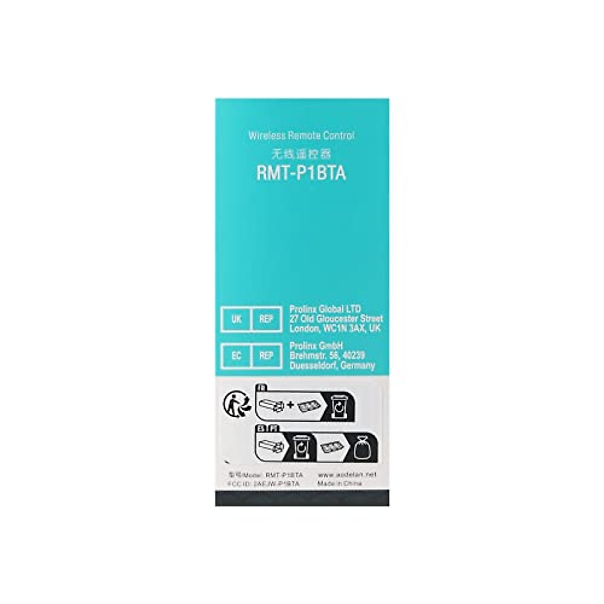 AODELAN Camera Remote Control Remote Shutter Commander for Sony ZV-E10,FX3,A1,a6100, a6400, a6600, a7C, a7 III, a7R III, a7R IV, a9, a9 II, DSC-RX0 II, DSC-RX100 VII, ZV-1; Replace Sony RMT-P1BT
