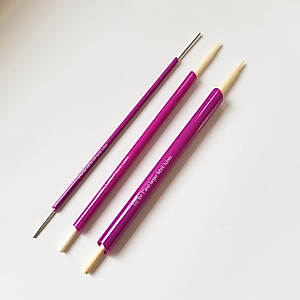 HONEYSEW Fabric Tube Turners Set,3 Count, Assorted Sizes Tube Turners,and 1 Ball Point Bodkin Drawstring Threader for Sewing DIY Tool