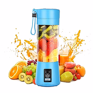 Generic Fresh Juice Portable Blenders and Mini Fruit Smoothie Milk-shake Mixer Bottle Blander Licuadora Portatil Juicer (Pink), Large