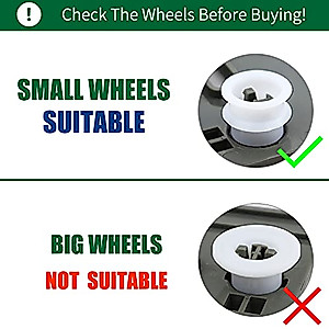 UPGRADED W10350376(2) W10195840(2) W10195839(2) Dishwasher part (6 Packs),W/ 0.9 In Diameter Wheel, Dishwasher Parts Upper Rack for Kitchenaid Whirlpool Maytag Kenmore W10350374 W10195840