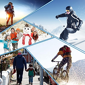 Heatuff Mens Thick Wool Socks Thermal Warm Winter Crew Socks 5 Pairs Multicolors