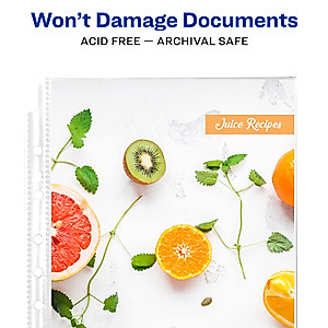 Avery Heavyweight Diamond Clear Sheet Protectors for Mini Binders, 8.5" x 5.5", Acid-Free, 25ct (77004)