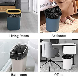 Toplive Small Trash Bags, 100 Count 4 Gallon Garbage Bags [Extra Thick][Leak Proof] Trash Bags Wastebasket Bin Liners for Home Bathroom Bedroom Office Trash Can Black (2 Rolls)