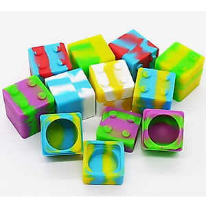 vitakiwi 9ml Silicone Concentrate Containers Non-stick Food Storage Jars with Carving Tool