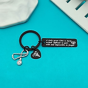 for CNA Gifts Keychain Certified Nursing Assistant Gifts A Truly Great CNA is Hard to Find Keychain Christmas Birthday Retirement Leaving Gifts Nurse Week Gifts CNA Appreciation Gifts
