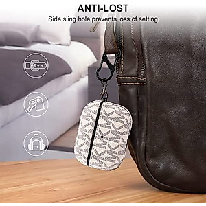 AirPods Pro 2nd Generation Case with Keychain, Luxury Newest Full-Body Hard Shell Shock-Absorbing Airpods Pro 2 Protective Cover Wireless Charging Case [Front LED Visible]