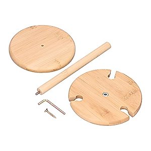 NALLELY Wine Glass Cup Holder,Wine Glass Hanger,Bamboo Wood Goblet Wine Glass Hanging Drain Rack,Installation Size: 25 * 15.5 * 15.5cm,for Home Kitchen Dining Room,Home Decoration