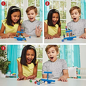 Epoch Games Super Mario Balancing Game Bundle, 3 Tabletop Action Games for Ages 4+ with 12 Collectible Super Mario Action Figures, Multi (7386)