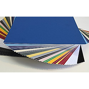 topseller100, Pack of 50 Sheets 8x10 Uncut matboard/mat Boards (Mix)