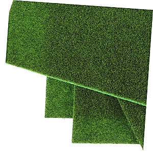 GANAZONO 16 pcs Fairy Grass Outdoor Grass Tiles Craft Decor Artificial Garden Grass Outdoor Area Rug Artificial Lawn Decoration Turf Grass Patio Turf Mat Fake Greenery Flaky Artificial Tree