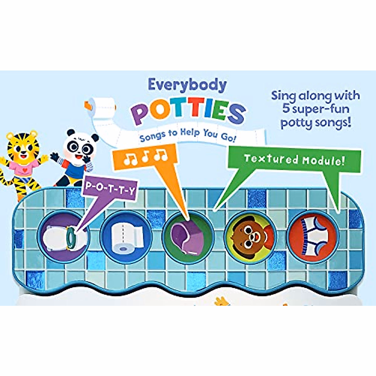 Everybody Potties - Songs To Help You Go! 5-Button Song Children's Board Book, Potty Training (Early Bird Song Books)